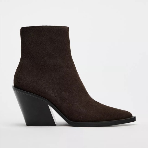Zara | Shoes | Zara Suede Split Leather Boot | Poshmark